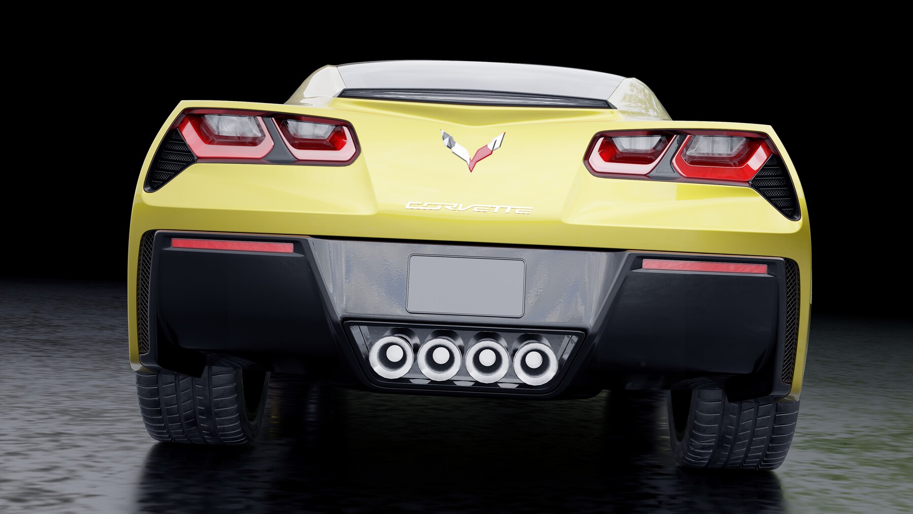 ArtStation - Yellow Corvette | Game Assets