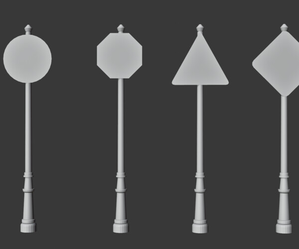 ArtStation - street sign | Resources