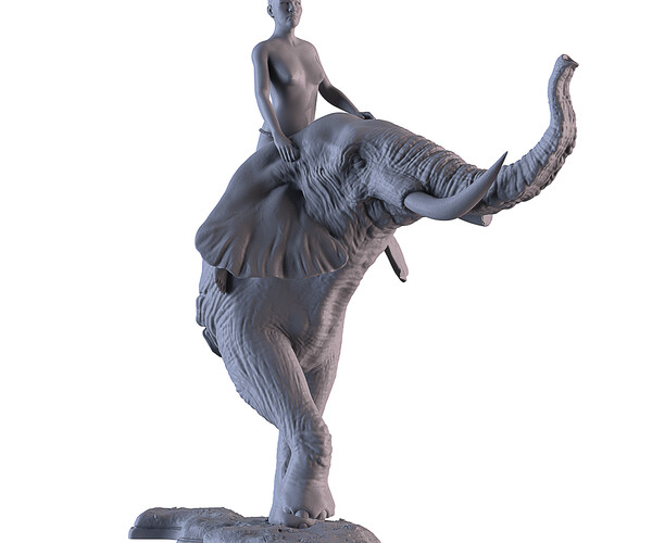 ArtStation - Elephant Torso Statue | Resources