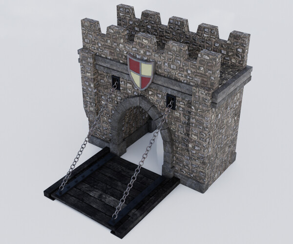 ArtStation - Medieval Castle Keep Modular game Kitbash Pack 2 | Game Assets
