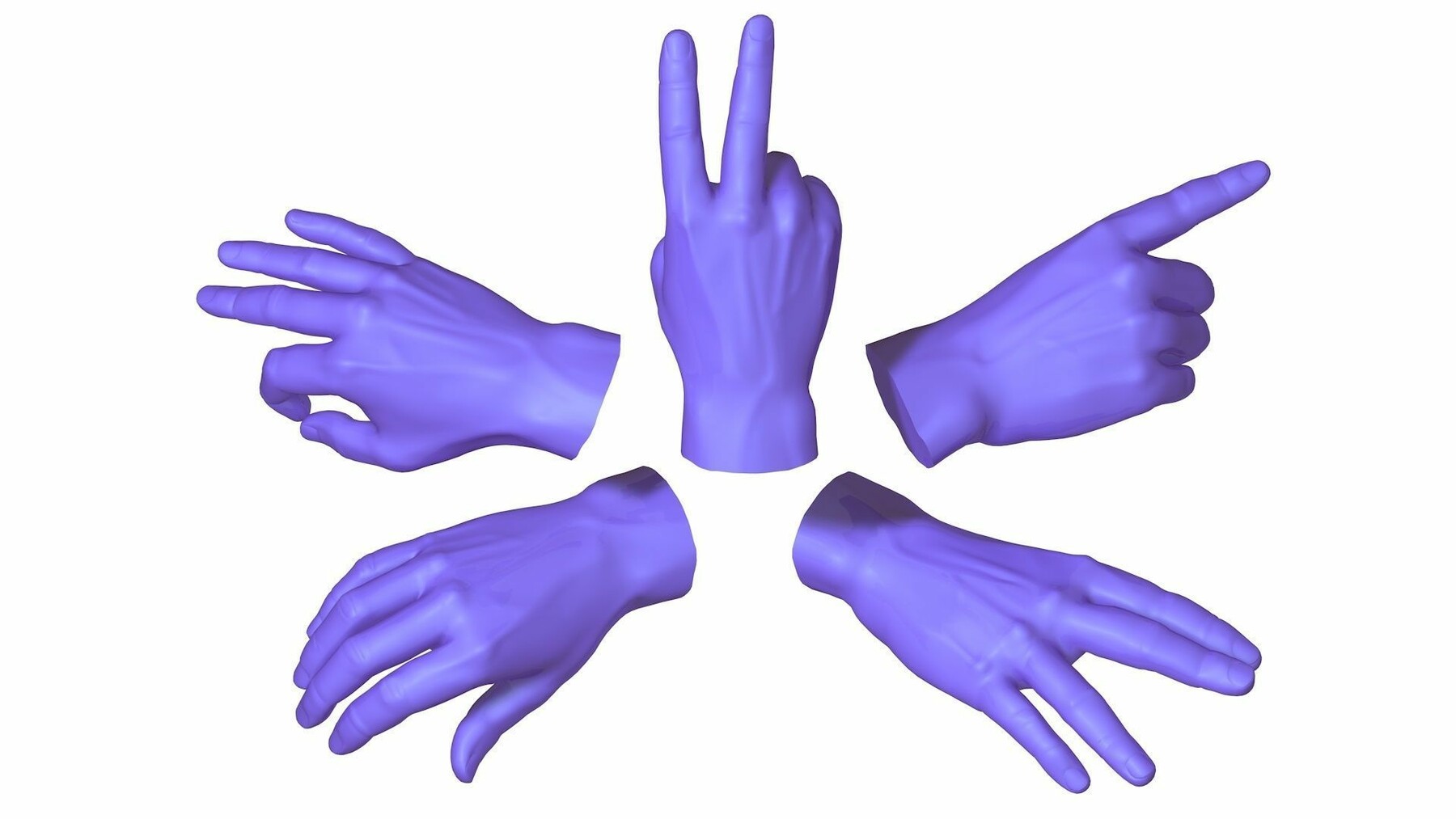 ArtStation - Male Hands models 5 | Resources