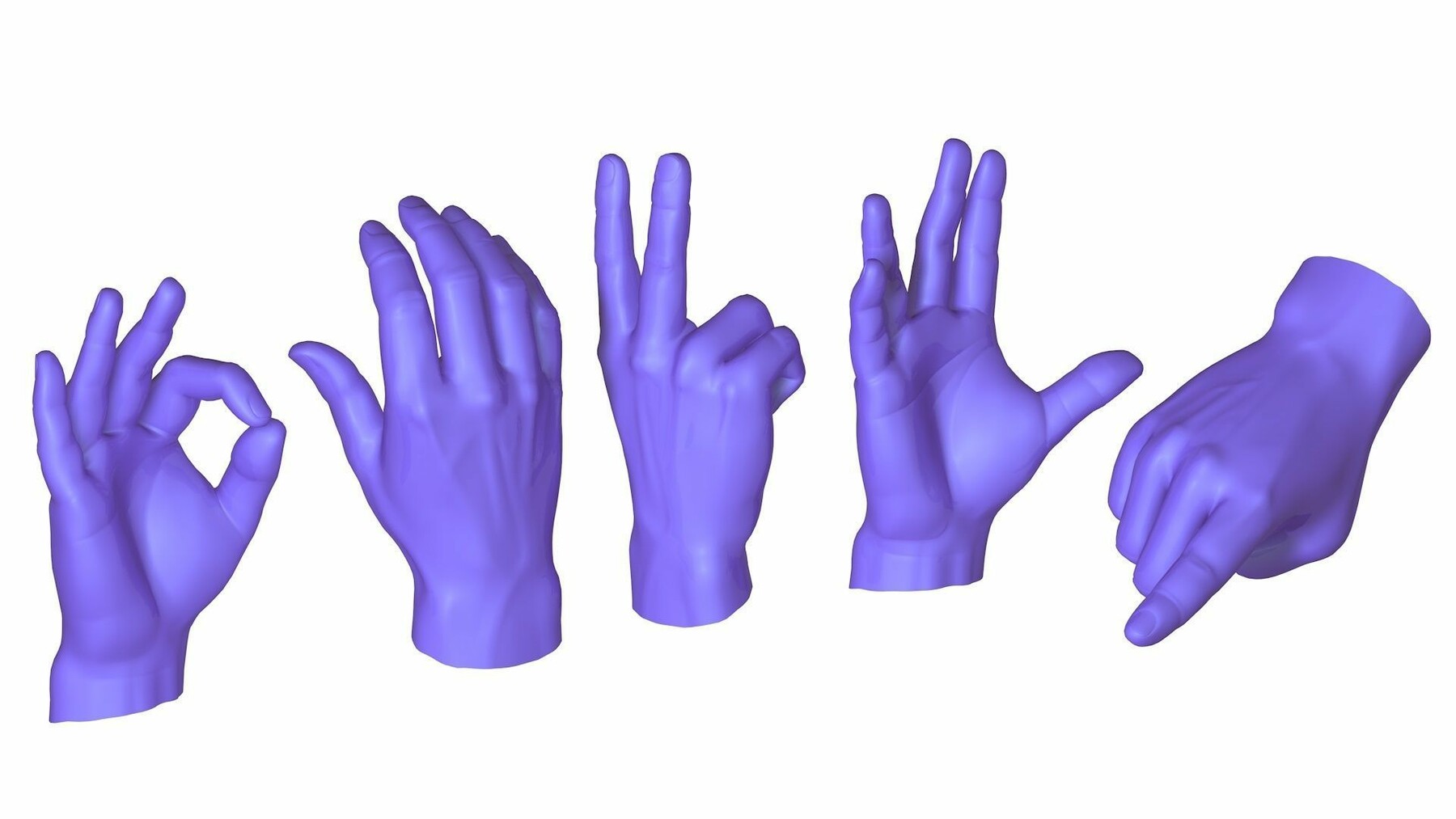 ArtStation - Male Hands models 5 | Resources