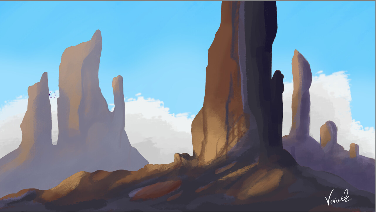 ArtStation - SpeedArt paint - landscape | Artworks