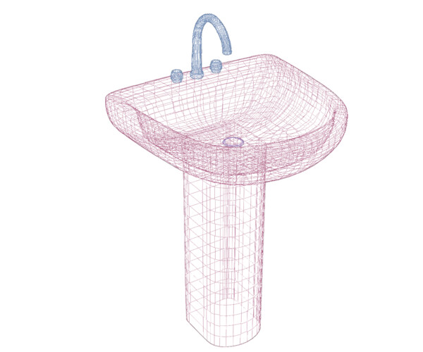 ArtStation - Elite Bathroom Sink Low-poly 3D model | Resources