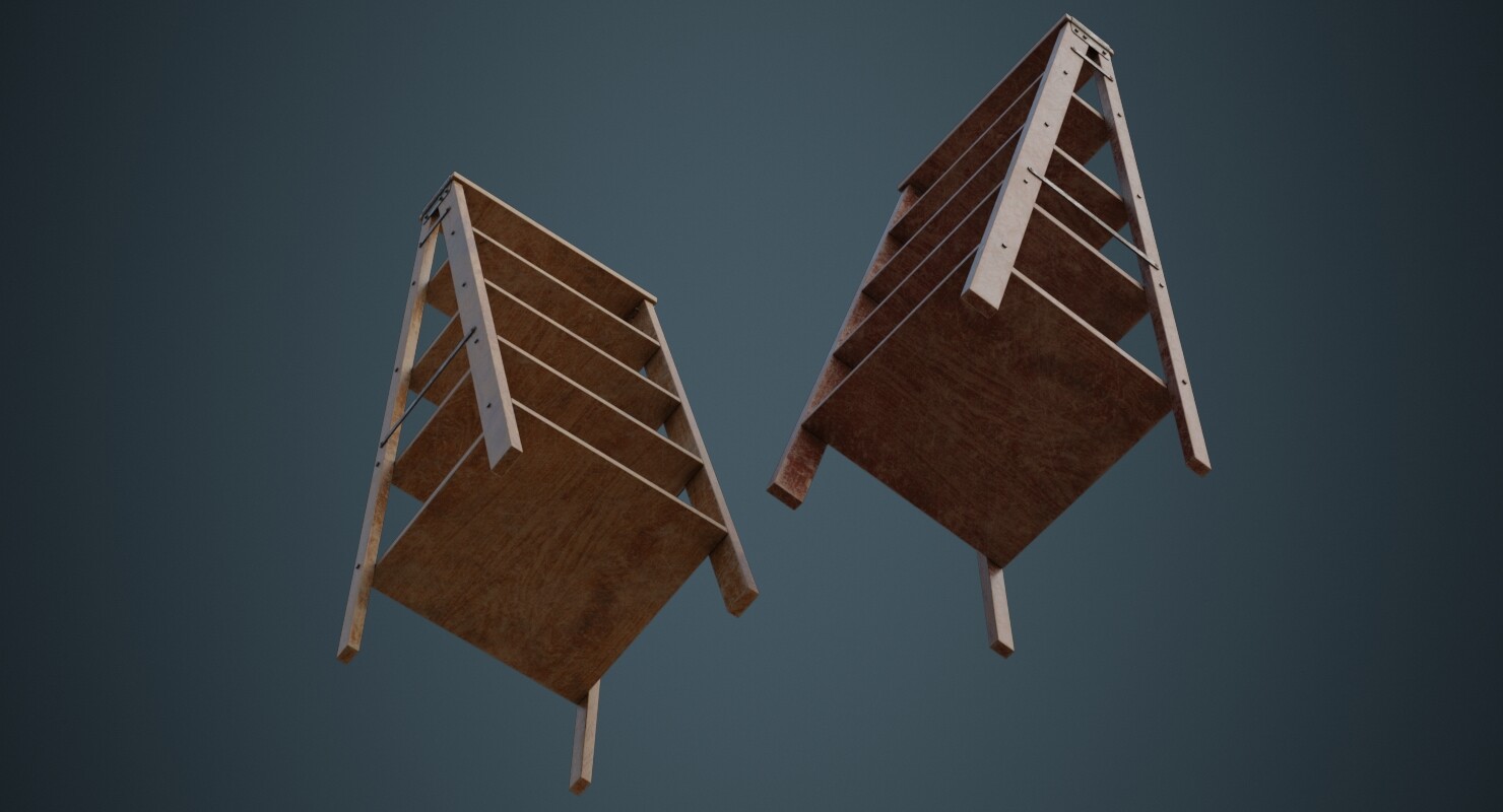 ArtStation - Step Ladder 1B | Game Assets