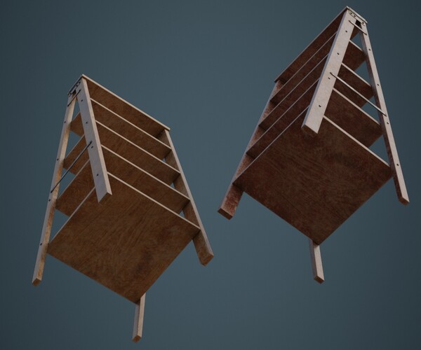 ArtStation - Step Ladder 1B | Game Assets