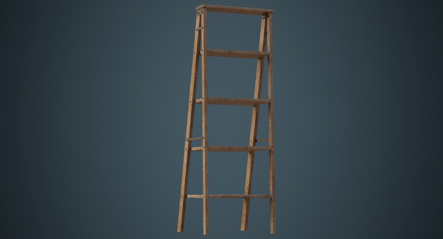 ArtStation - Step Ladder 1B | Game Assets