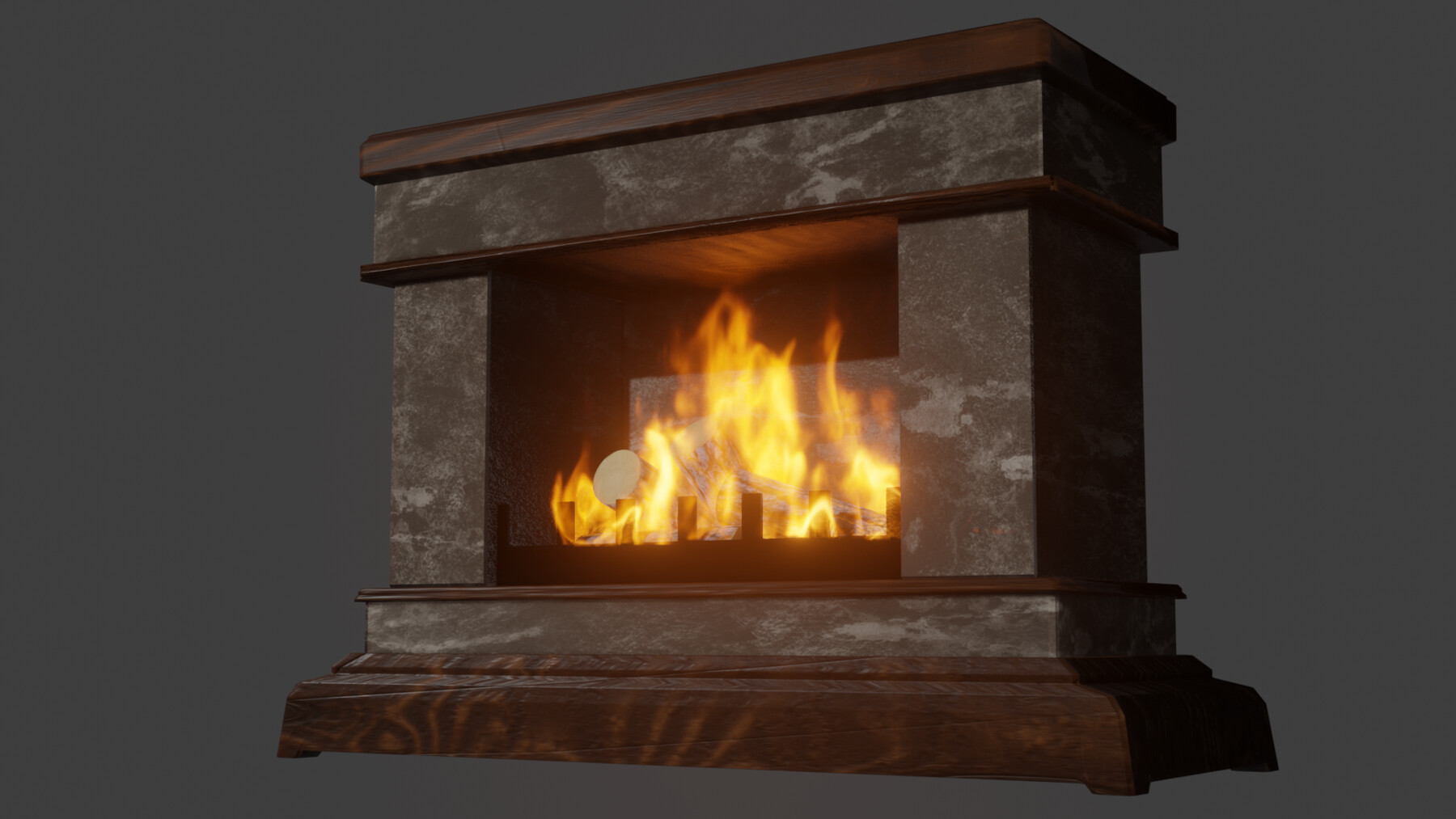 ArtStation - Fireplace 3D model | Resources