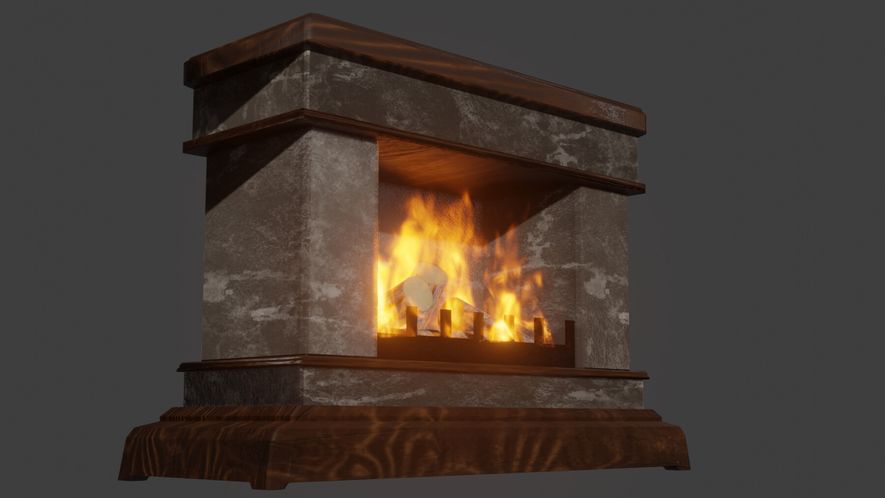 ArtStation - Fireplace 3D model | Resources