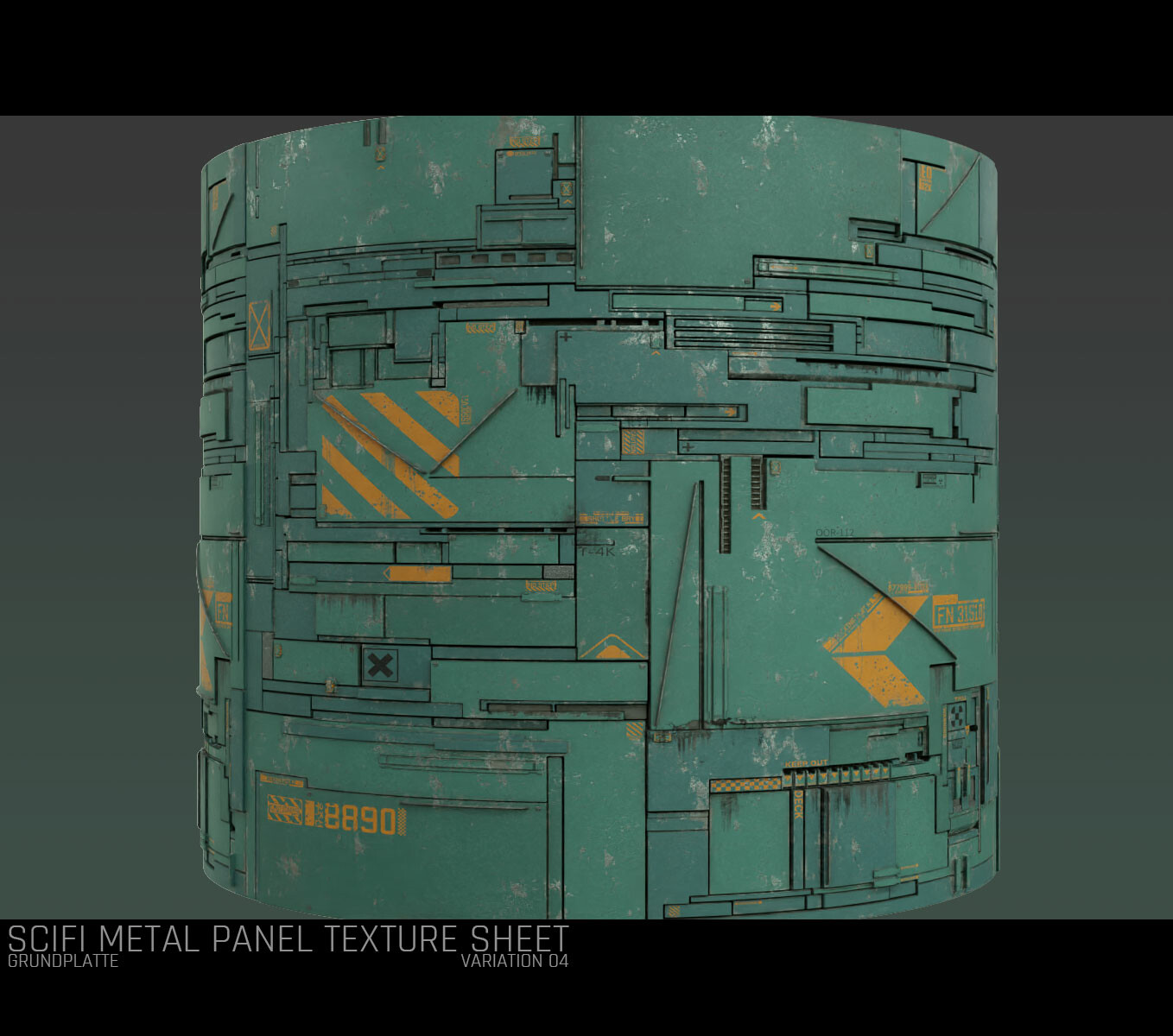 ArtStation - Sci Fi Wall Panel Texture Set 3 | Resources