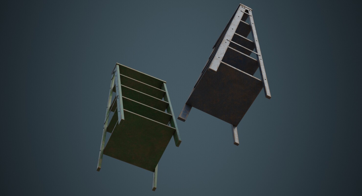 ArtStation - Step Ladder 1C | Game Assets