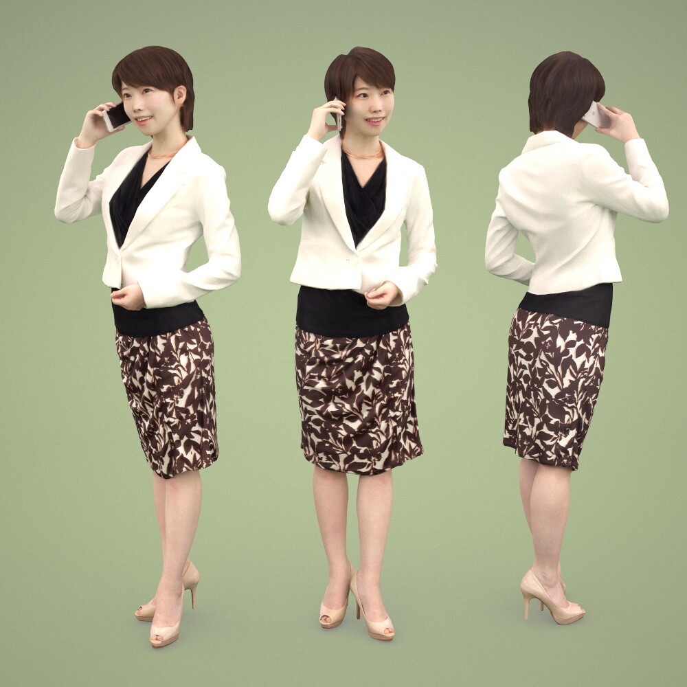 ddd 3D - Posed 3D-people 027_Haru