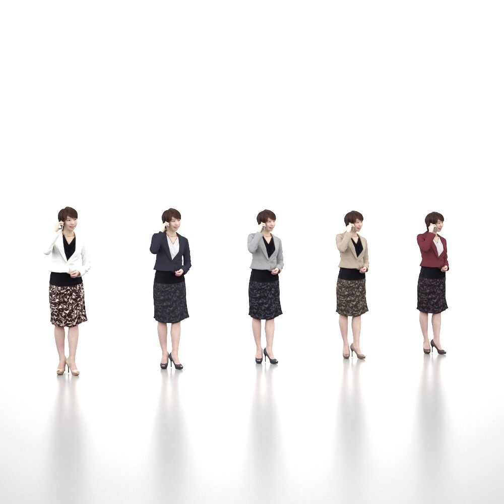 ArtStation - Posed 3D-people 027_Haru | Resources