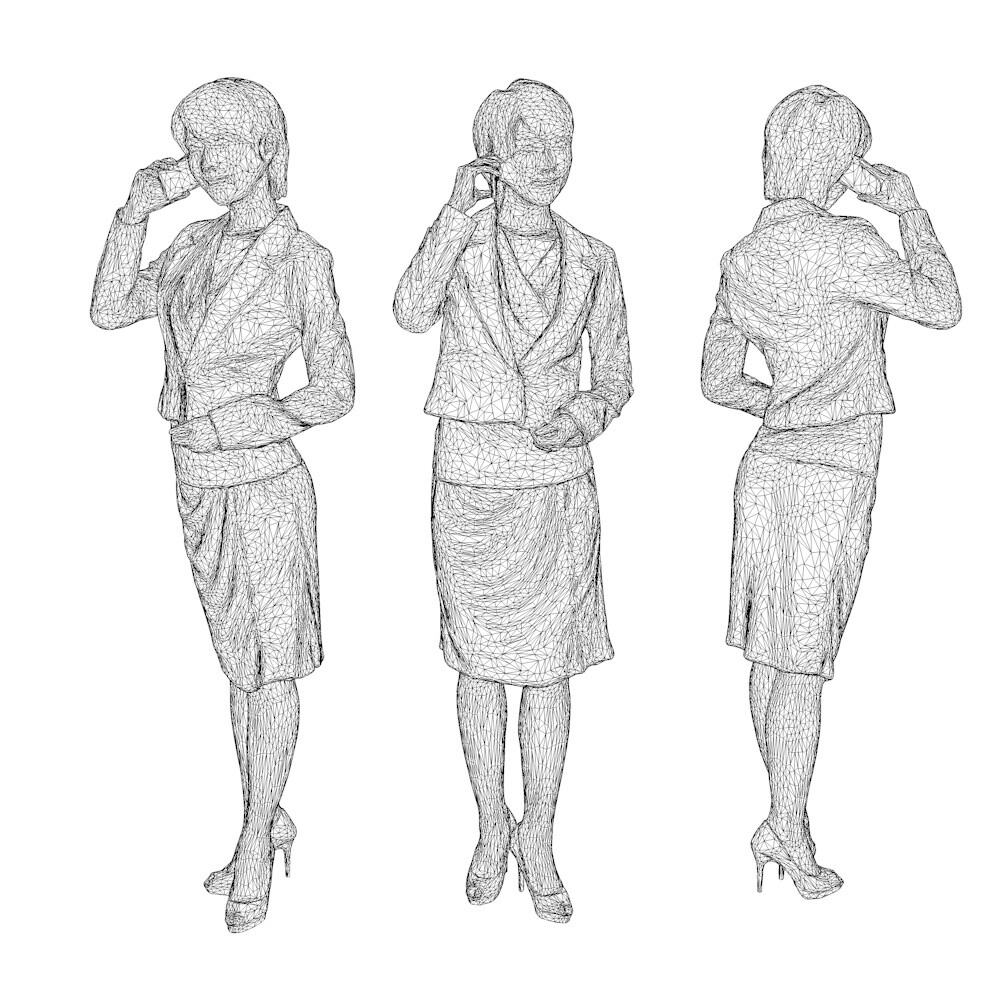 ArtStation - Posed 3D-people 027_Haru | Resources