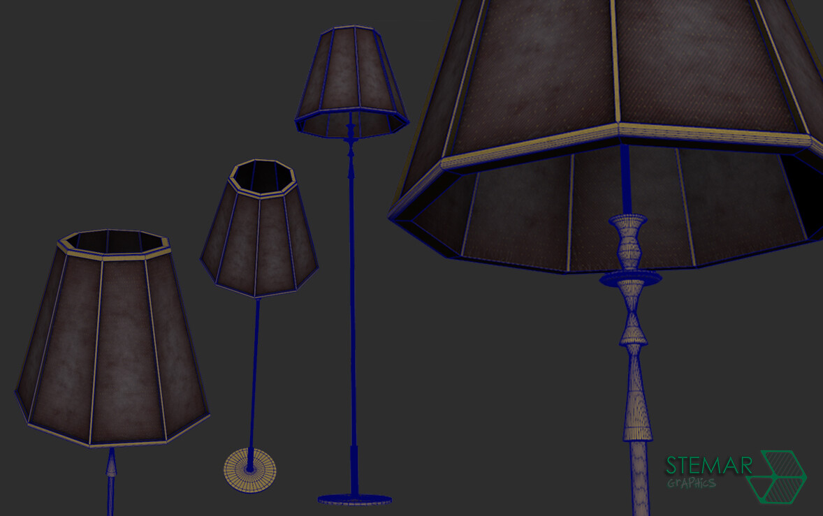 ArtStation - Vintage Lamp 3D Asset | Game Assets