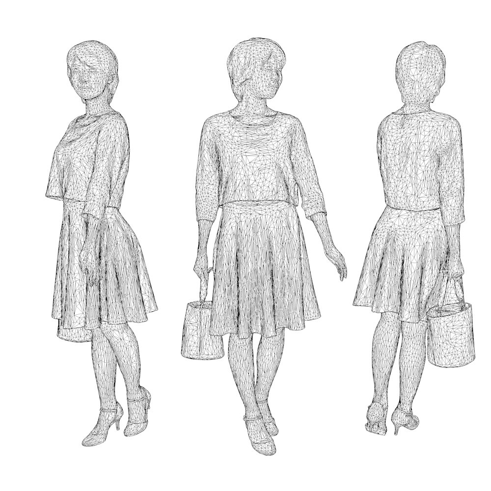 ArtStation - Posed 3D-people 021_Haru | Resources