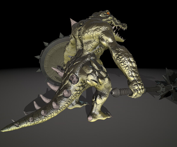 ArtStation - Crocodile guardian | Game Assets