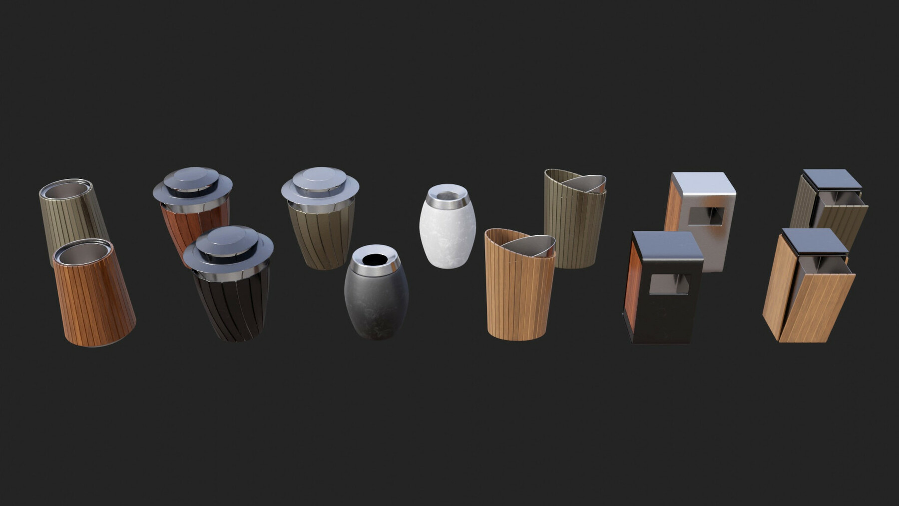 ArtStation - Modern Street Objects 3D Asset Pack | Resources