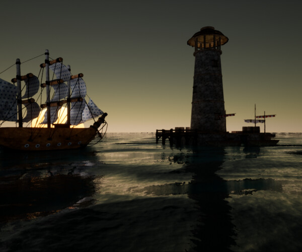 ArtStation - Low-Poly Boat (Game Ready Model) | Game Assets