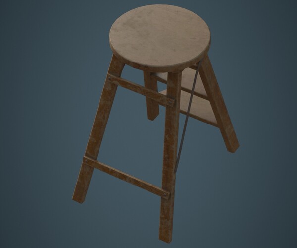ArtStation - Step Ladder 2B | Game Assets