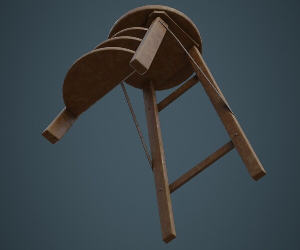 ArtStation - Step Ladder 2B | Game Assets