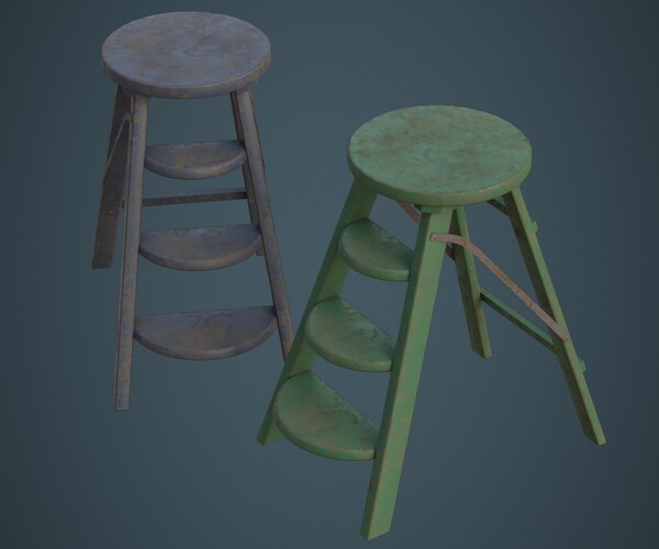 ArtStation - Step Ladder 2C | Game Assets