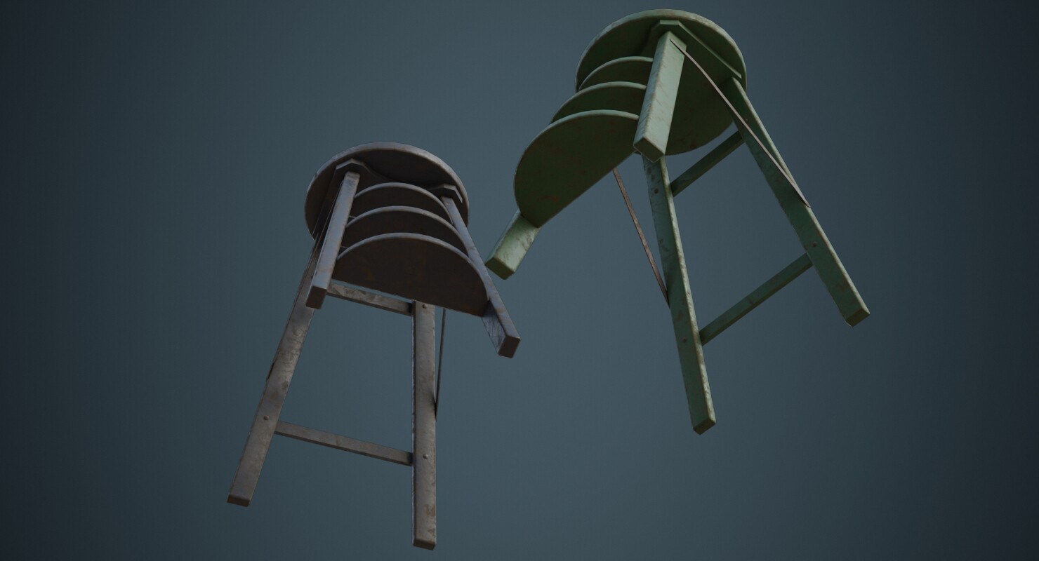 ArtStation - Step Ladder 2C | Game Assets