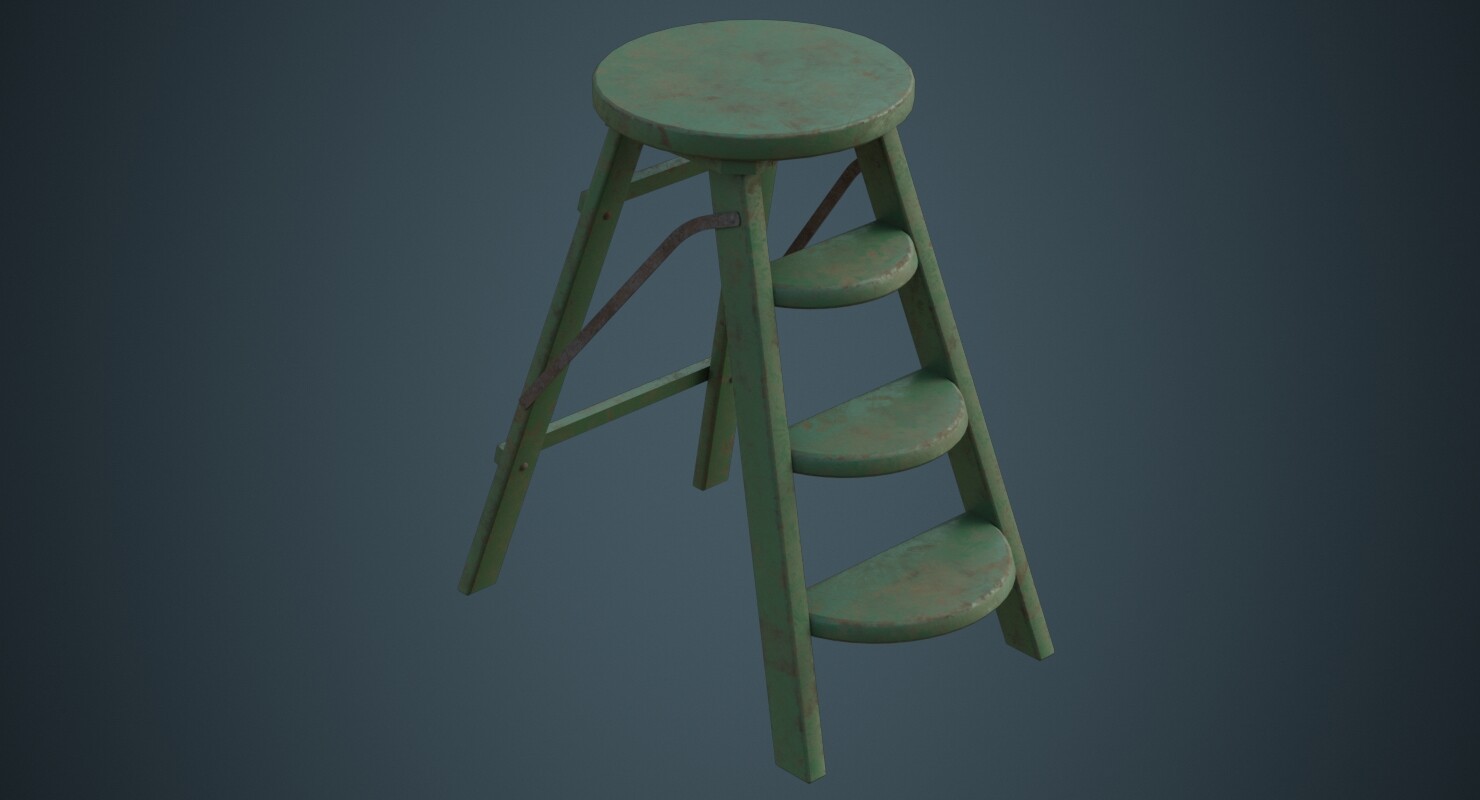 ArtStation - Step Ladder 2C | Game Assets