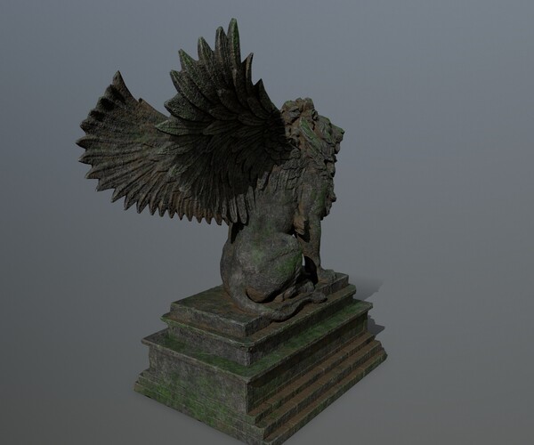 ArtStation - lion statue | Game Assets