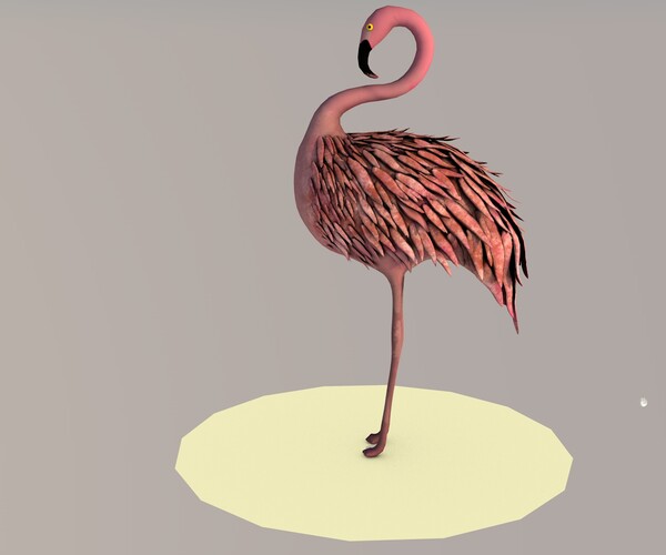 ArtStation - pink flamingo | Game Assets