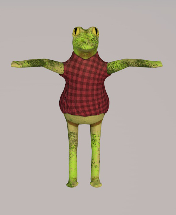 ArtStation - long-legged frog | Game Assets