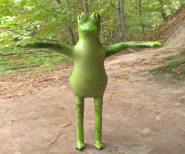 ArtStation - long-legged frog | Game Assets