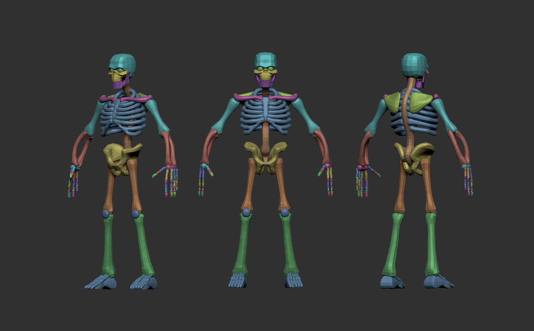 ArtStation - Stylized Skeleton Basemesh | Game Assets