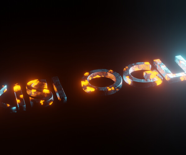 ArtStation - Fire and Ice Text Animation | Resources