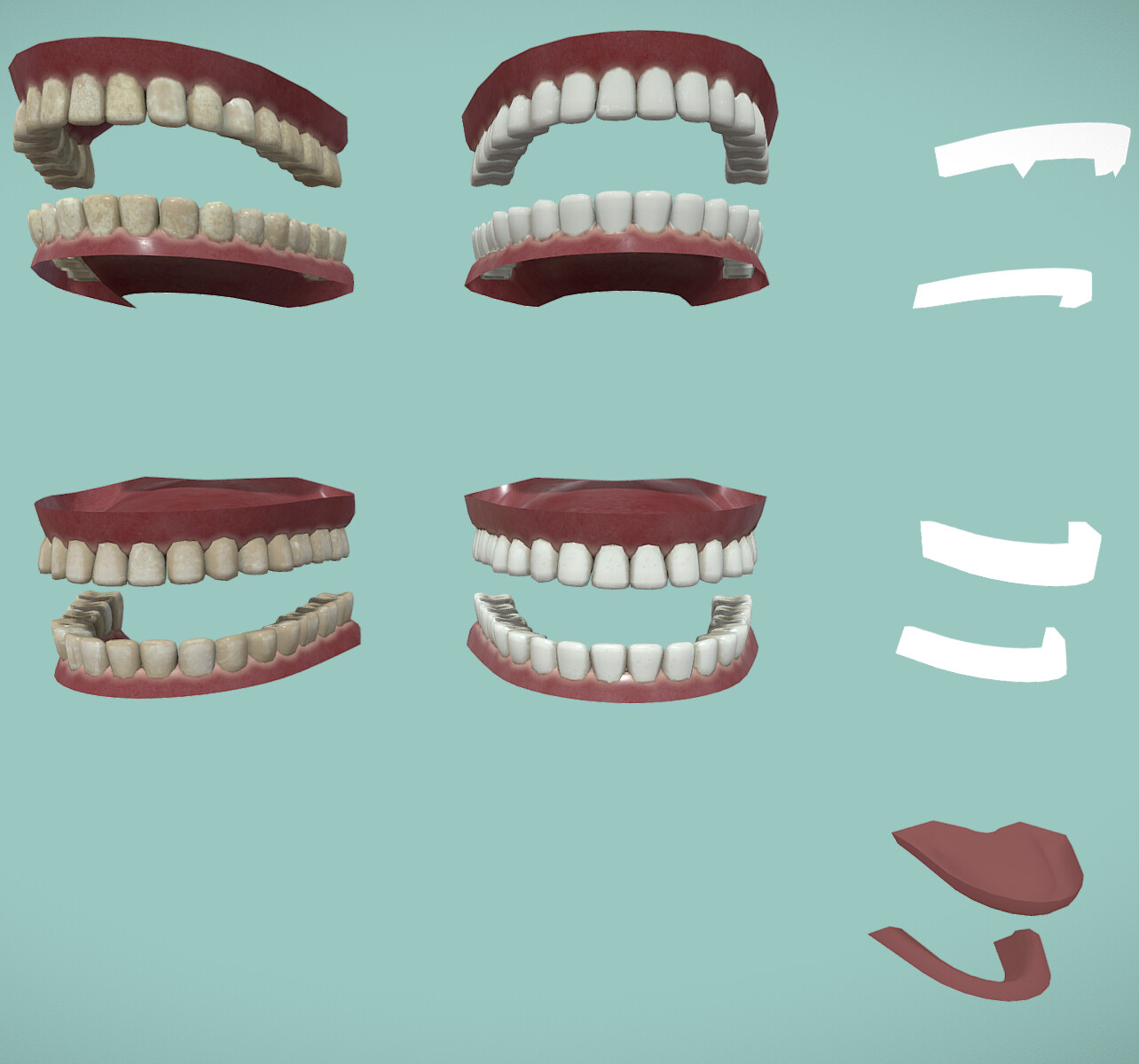 ArtStation - Realistic & anime teeth | models | Resources