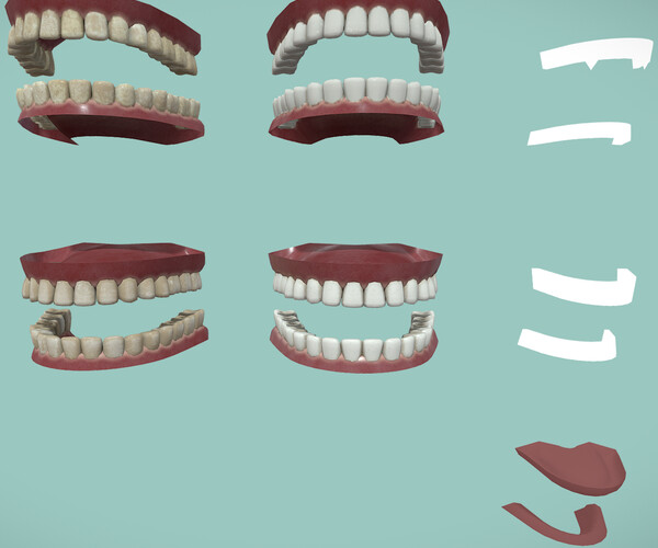 ArtStation - Realistic & anime teeth | models | Resources