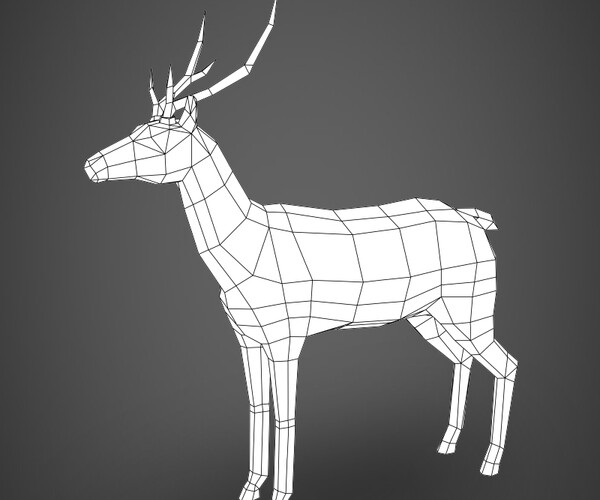 ArtStation - Low poly Deer 3D Model | Resources