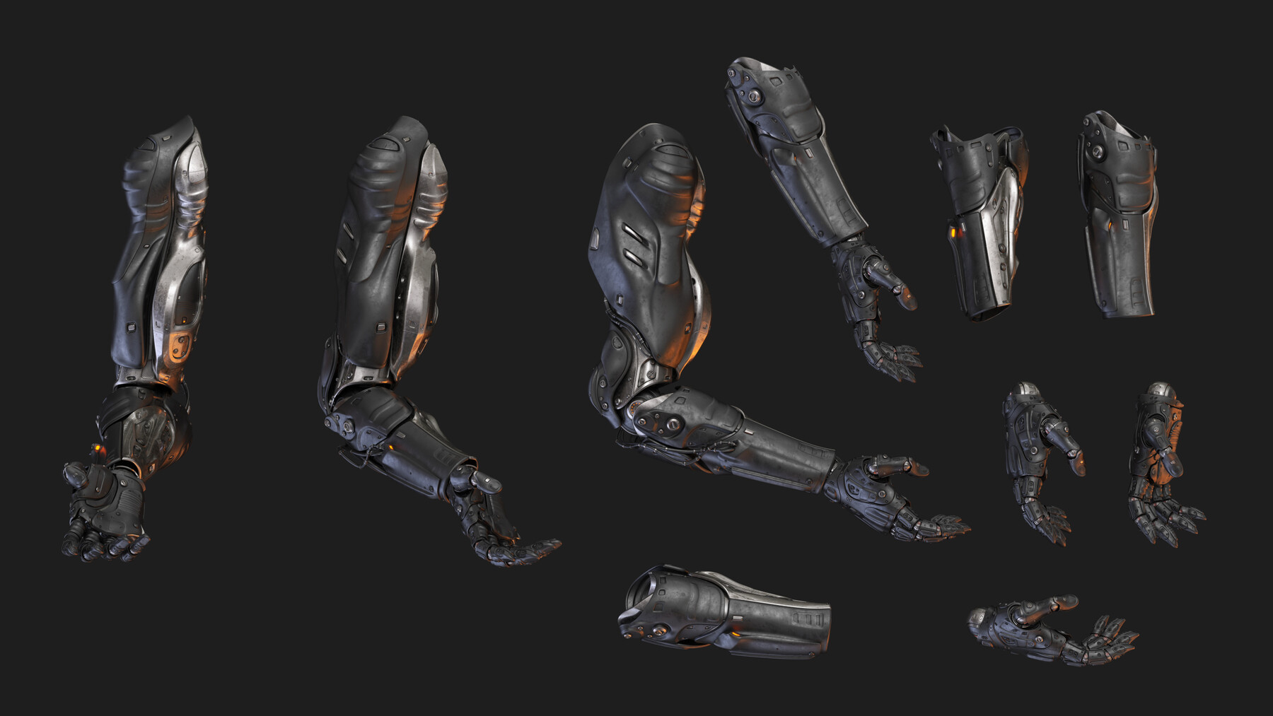 ArtStation - Sci-fi cyber arm images set volume I | Resources
