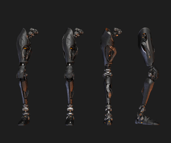 ArtStation - Sci-fi cyber leg images set volume I | Resources