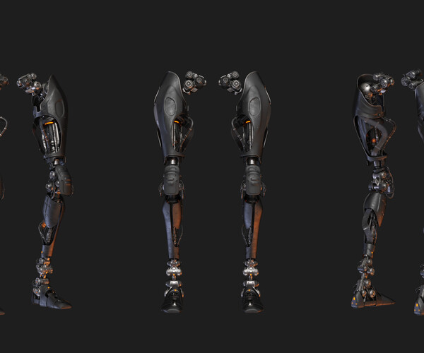 ArtStation - Sci-fi cyber leg images set volume I | Resources
