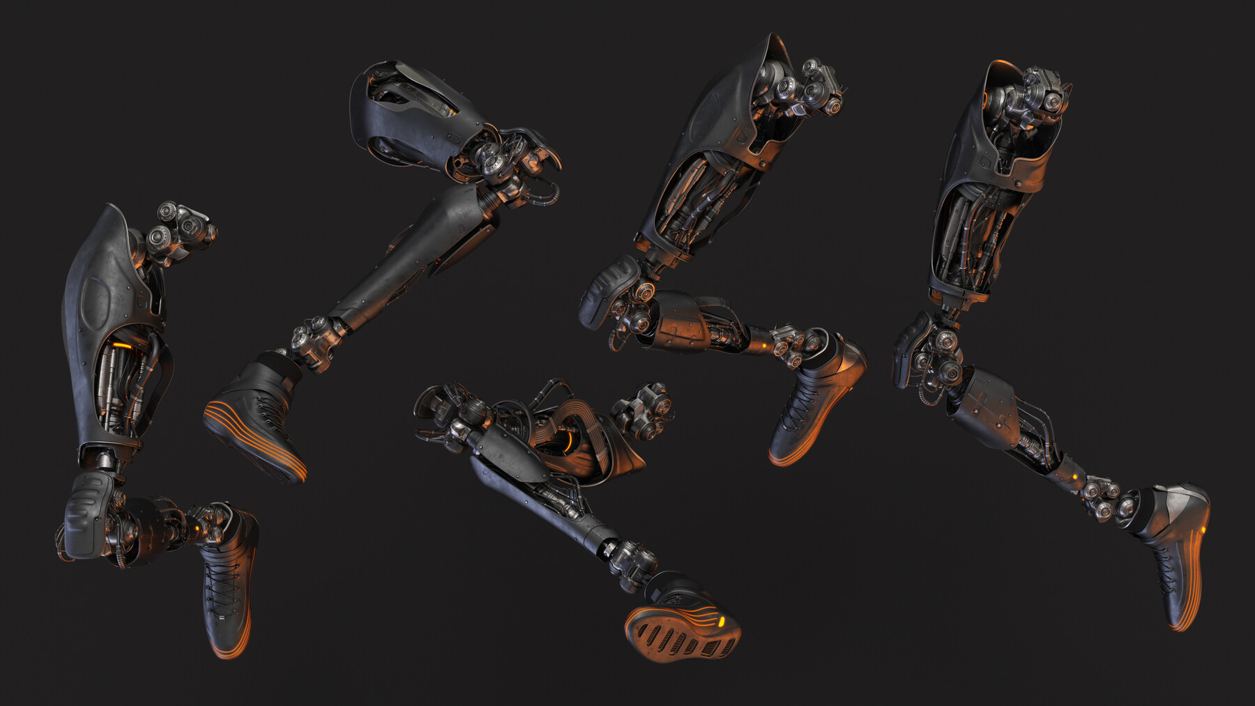 ArtStation - Sci-fi cyber leg images set volume I | Resources