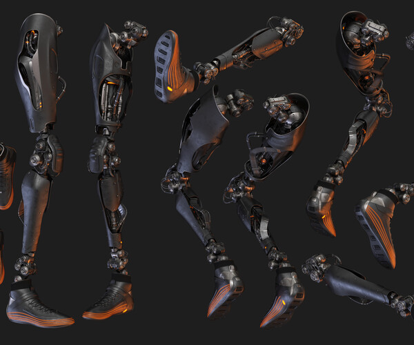 ArtStation - Sci-fi cyber leg images set volume I | Resources