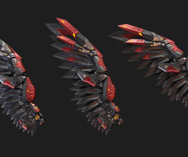ArtStation - Sci-fi mecha wings and claws images set vol. III | Resources