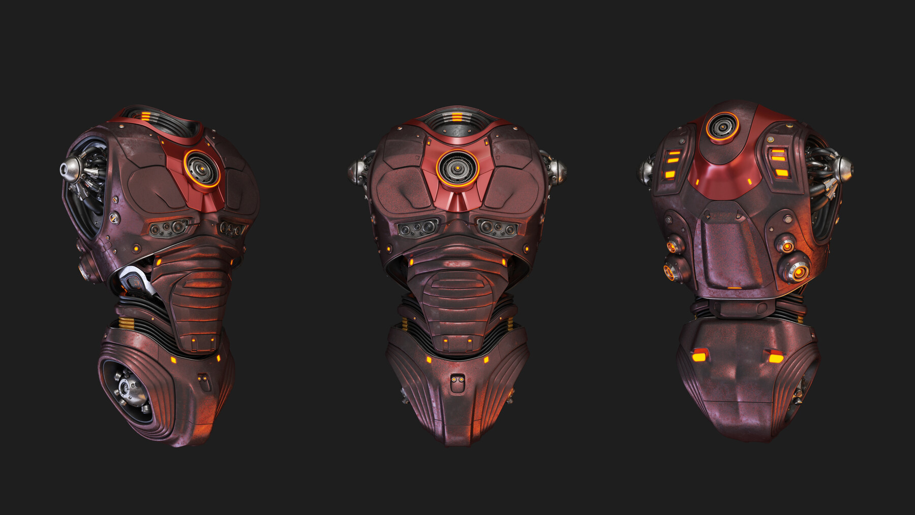 ArtStation - Sci-fi cyber torso images set volume I | Resources