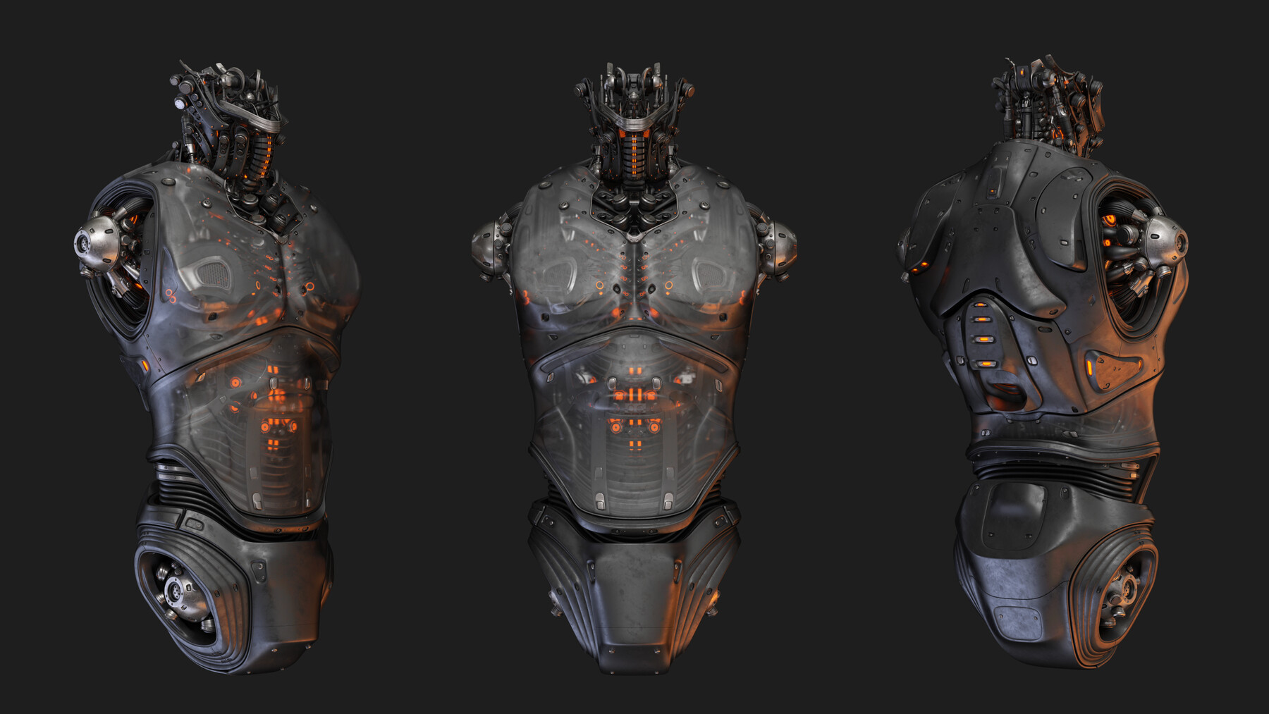 ArtStation - Sci-fi cyber torso images set volume II | Resources