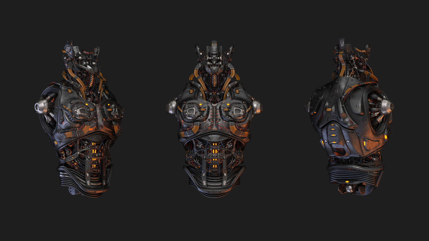 ArtStation - Sci-fi cyber torso images set volume II | Resources