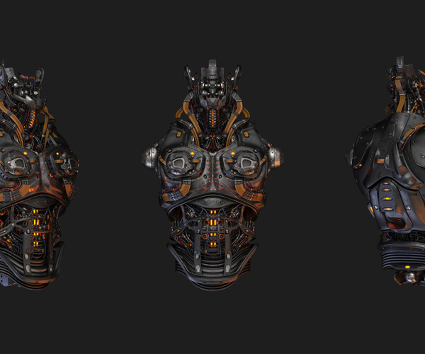 ArtStation - Sci-fi cyber torso images set volume II | Resources