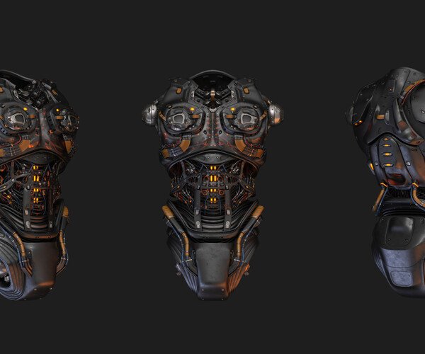 ArtStation - Sci-fi cyber torso images set volume II | Resources