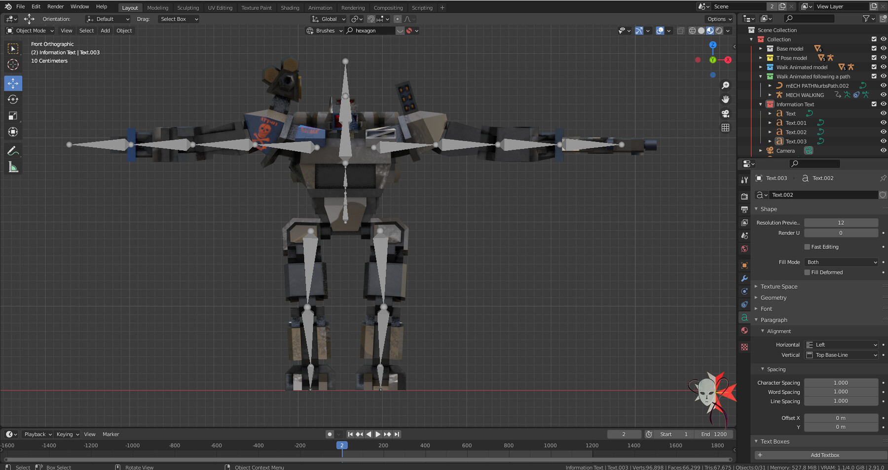 ArtStation - Low Poly Mech Robot rigged with two animations included ...