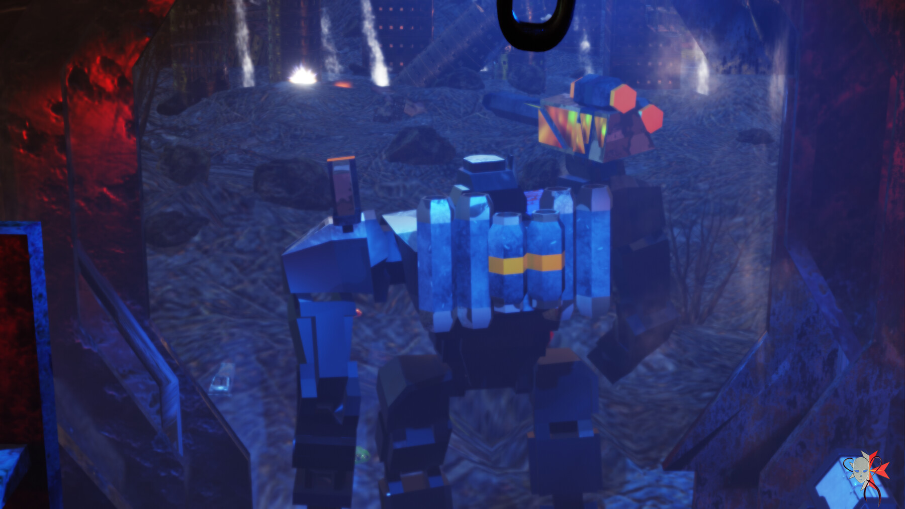 ArtStation - Low Poly Mech Robot rigged with two animations included ...